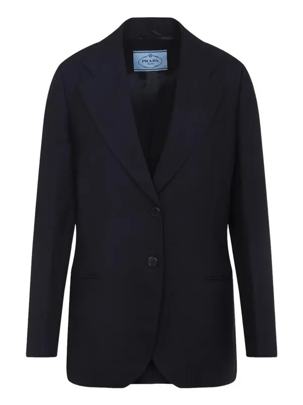 Prada Single-breasted Herringbone Jacket - Multicolor