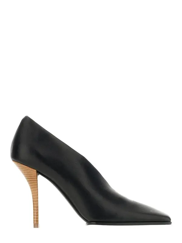 Alaïa Black Leather Pointed Toe Stiletto Pumps - Multicolor