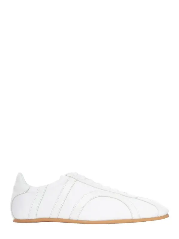TOTEME Canvas Sneakers With Leather Inserts - Multicolor