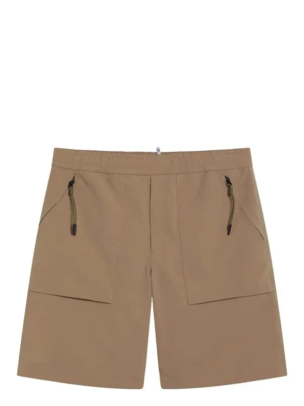 Moncler Technical Froisse Bermuda Shorts - Cream