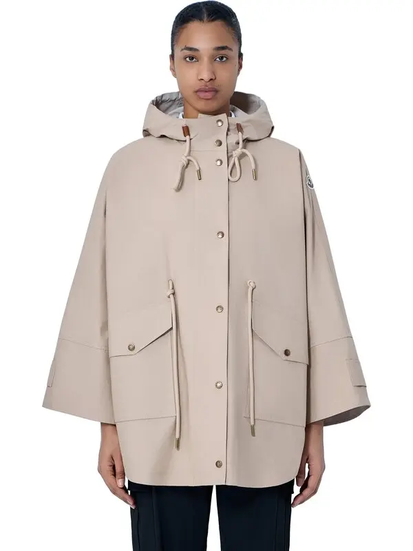 Moncler Brunnera Long Parka - Cream