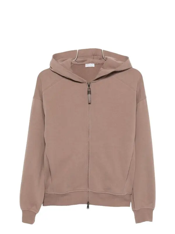 Brunello Cucinelli Cotton Zip-up Hoodie - Multicolor