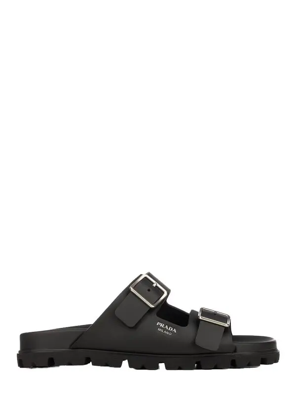 Prada Buckled Slide Sandals - Multicolor