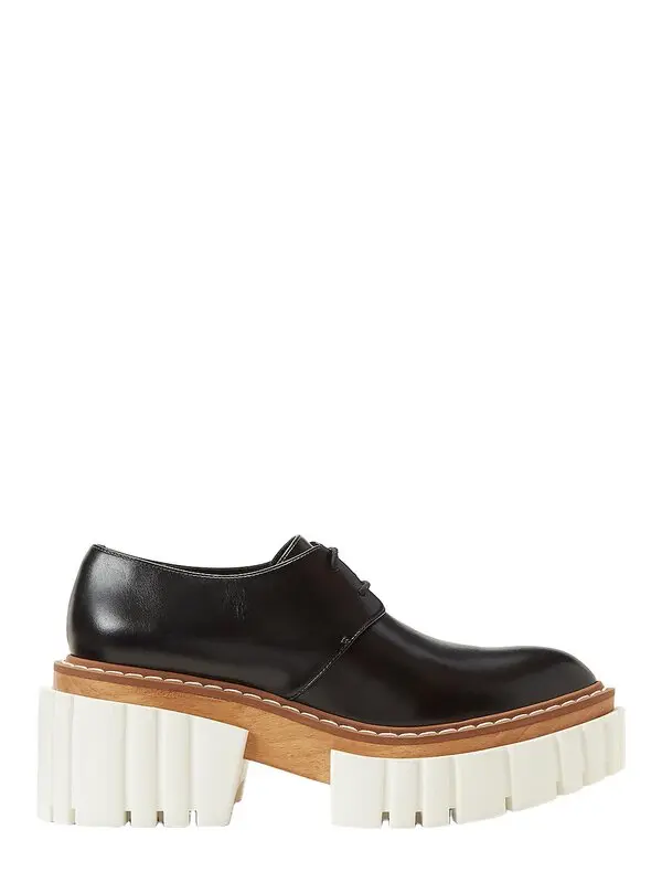 Stella McCartney Emilie Faux-leather Platform Shoes - Black