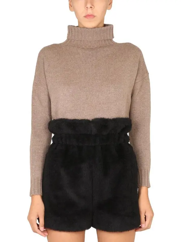 Max Mara Maglia Girocollo Cropped Sweater - Cream