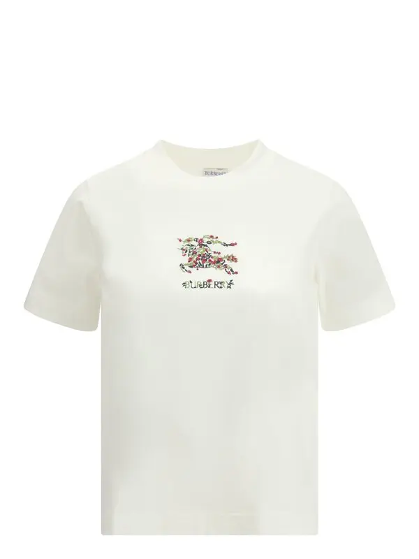 Burberry Embroidered T-shirt - White
