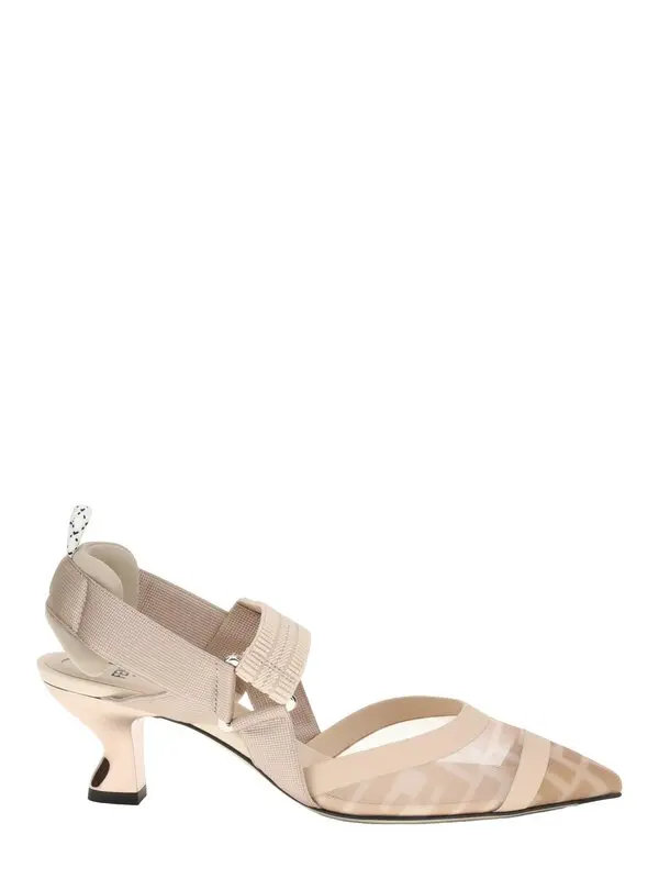 Fendi Colibrì Mesh Pumps - Cream