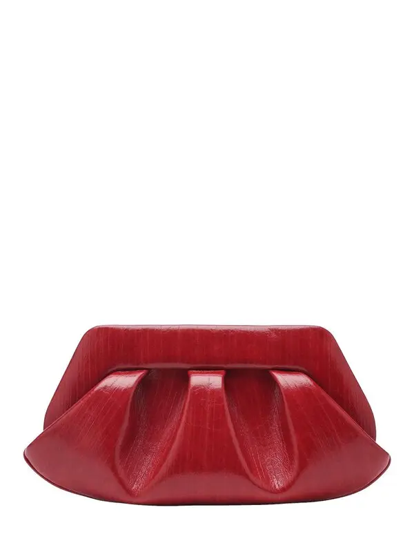 THEMOIRÃ¨ Themoirè Emera Clutch In Chili - Red