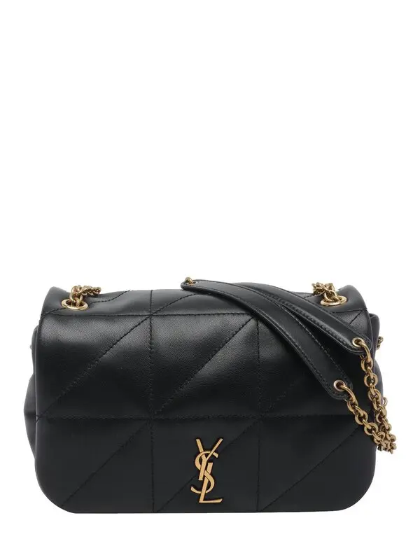 Saint Laurent Mini Jamie Quilted Leather Crossbody Bag - Black
