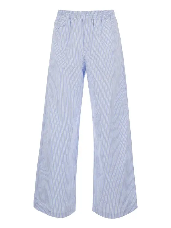 A.p.c. Cotton Elastic Waist Pants - Multicolor