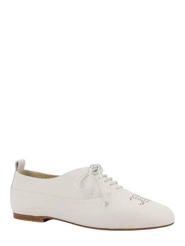 Celine Triomphe Leather Lace-up Shoe - Multicolor