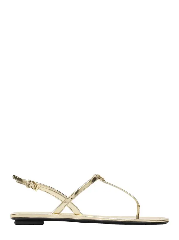 Prada Platinum Thong Sandals - Silver