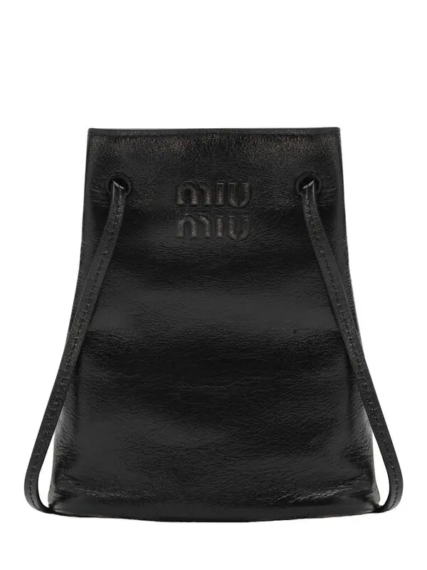Miu Miu Nappa Pouch - Brown