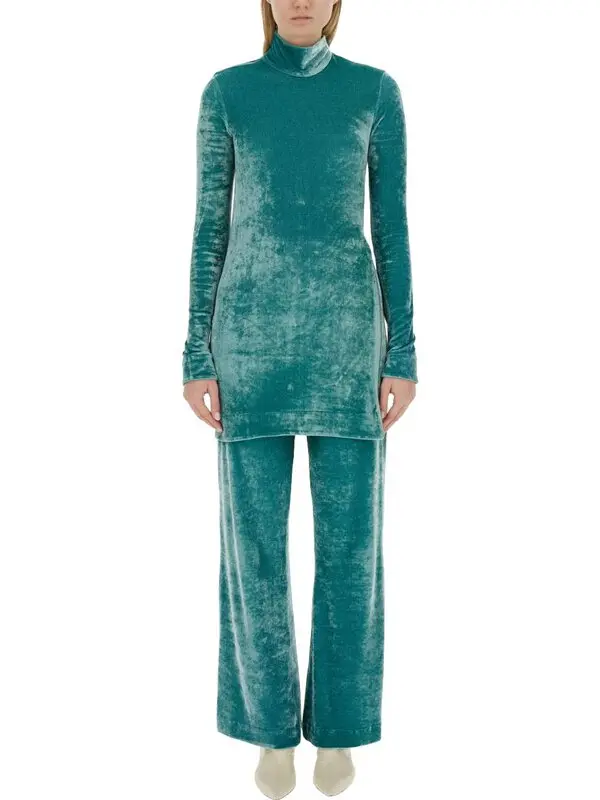 JIL SANDER Long Sleeve High Neck Top - Multicolor