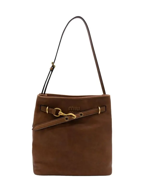 Miu Miu Leather Shoulder Bag - Brown