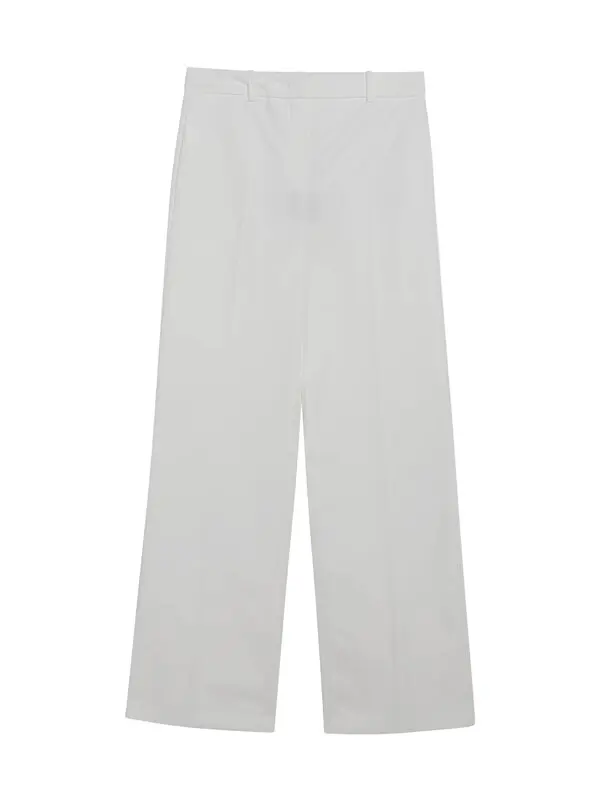 Fendi Cotton Trousers - White