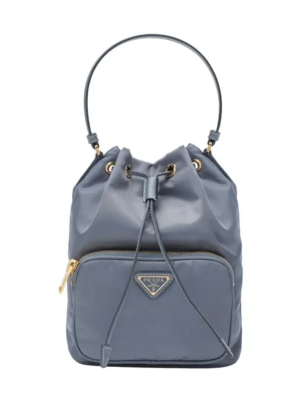 Prada Re-nylon Duet Bucket Bag - Blue