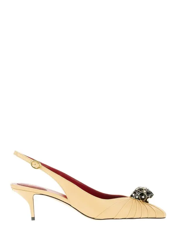 Valentino Garavani Slingback Pumps With Embellished Detail - Multicolor