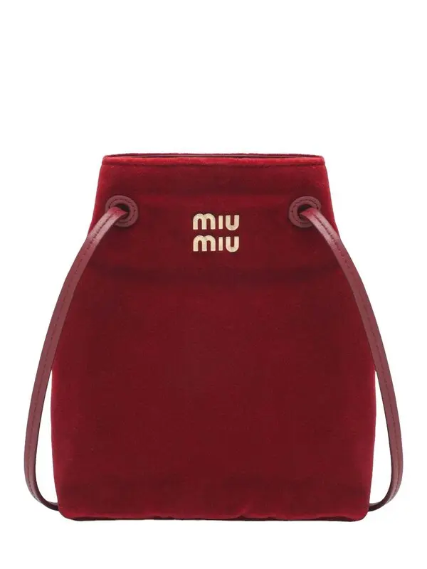 Miu Miu Velvet Pouch - Red