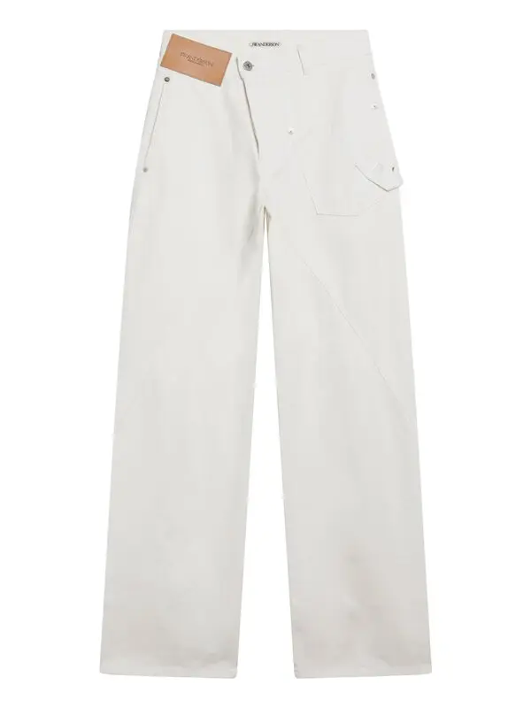 JW Anderson Twisted Denim Jeans - White