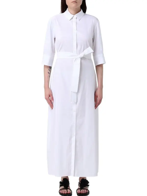 Max Mara Shirt Dress With Belt - White