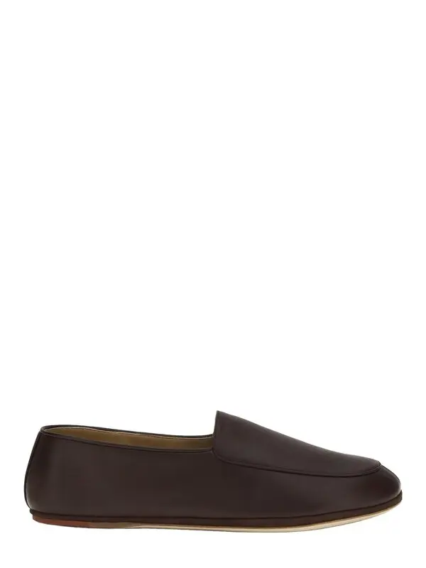 Loro Piana Leather Loafers - Brown