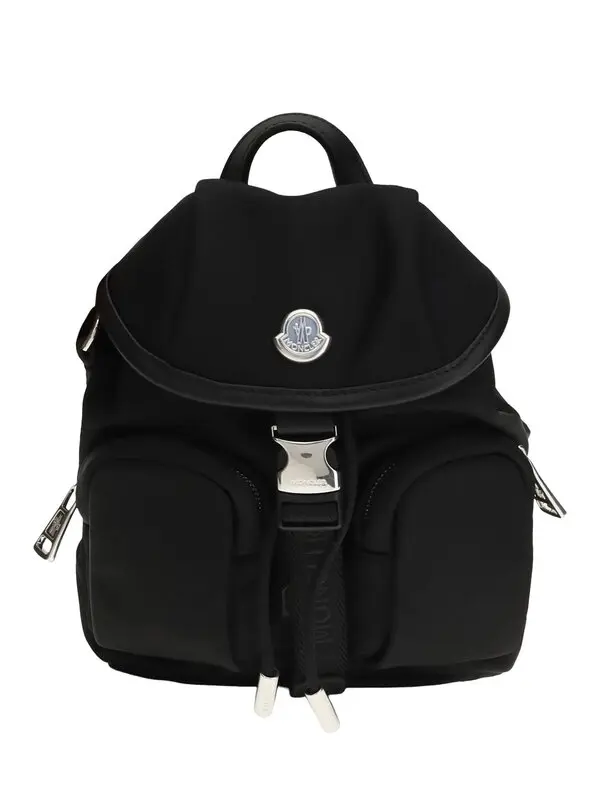 Moncler Mini Shoulder Bag With Buckle Closure - Black