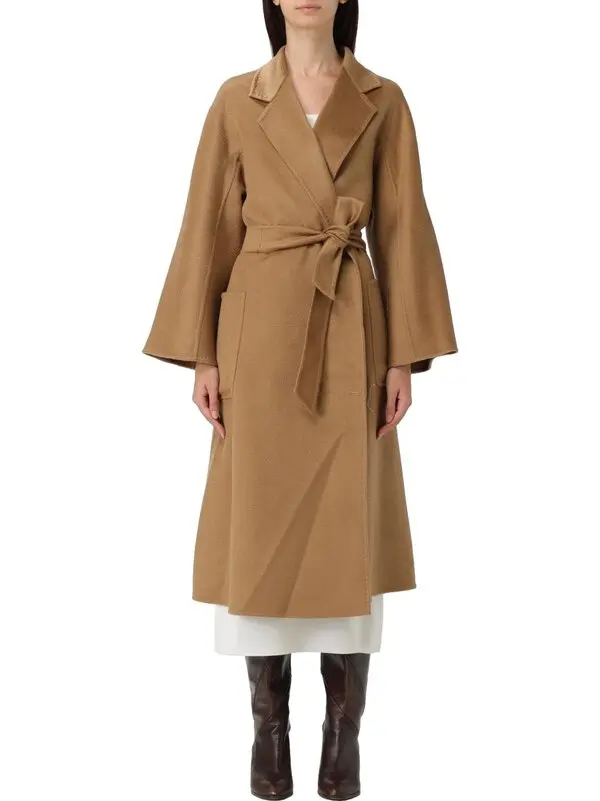 Max Mara Long Belted Coat - Brown
