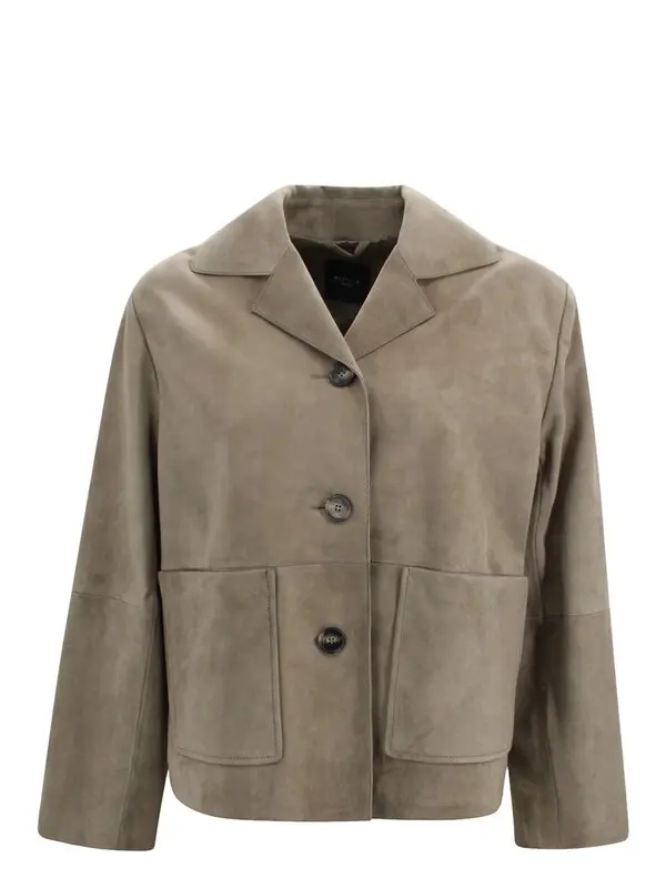 Max Mara Leather Jacket - Brown