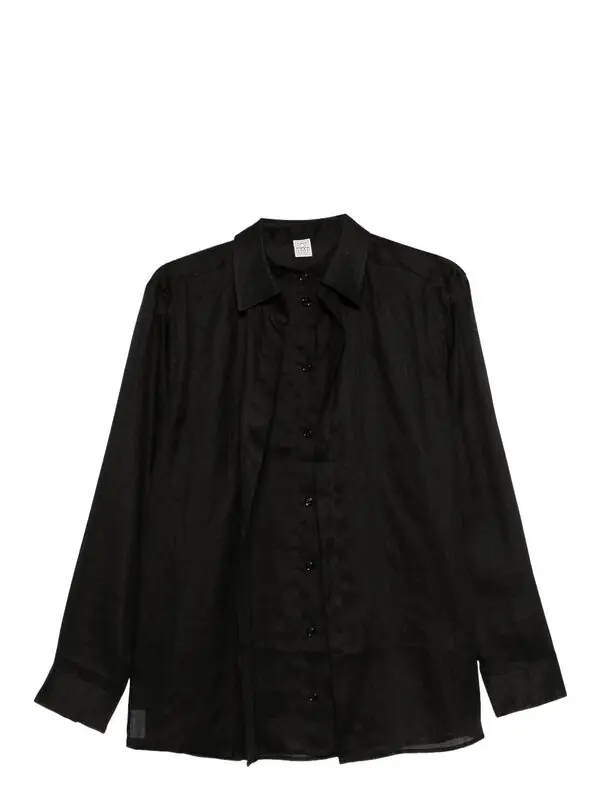 TOTEME Ramie Button-down Shirt - Multicolor