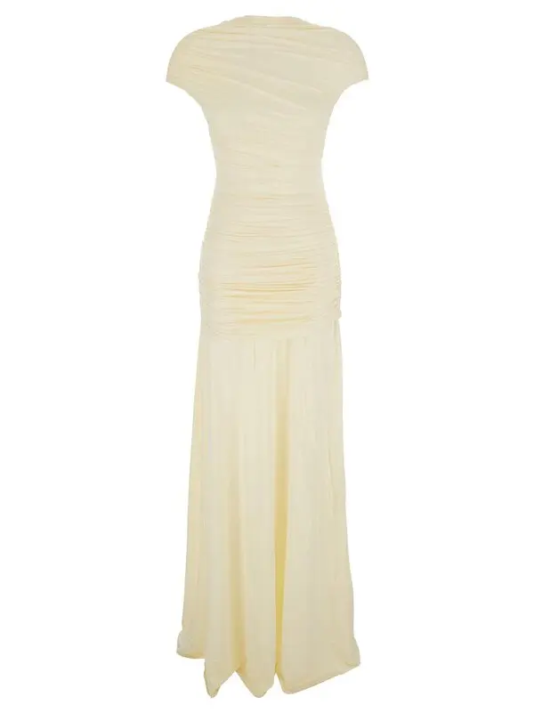 SELF-PORTRAIT Draped Maxi Dress - Multicolor