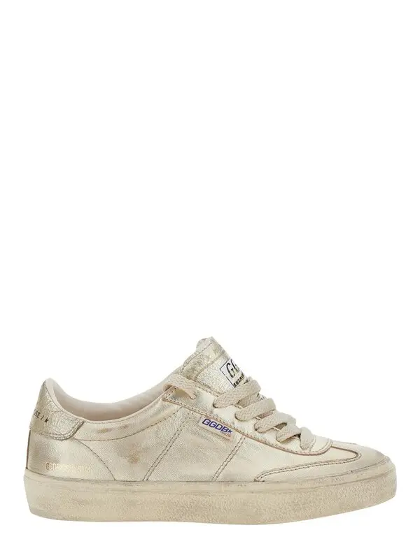 GOLDEN GOOSE Soul-star Sneakers With Laminated Upper - Silver