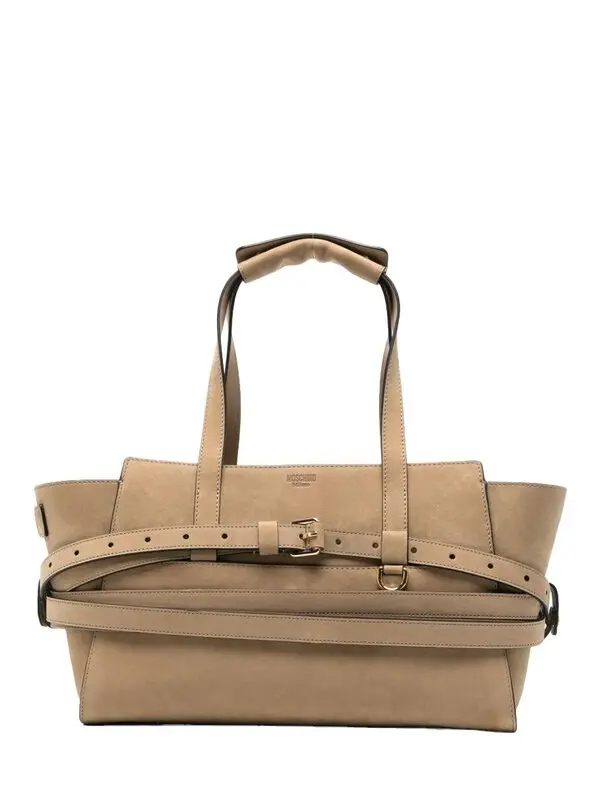 Moschino Tie Detailed Leather Handbag - Multicolor
