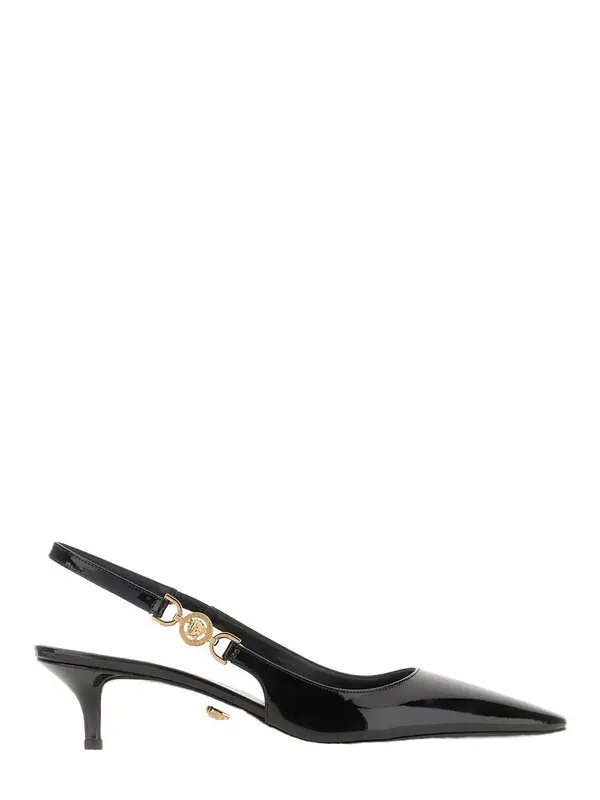 Versace Slingback Pumps With Medusa Hardware - Multicolor