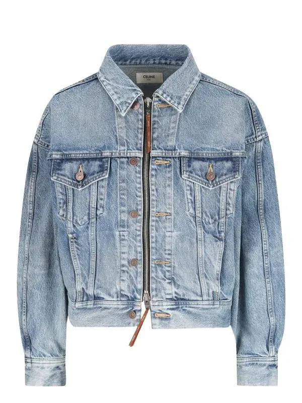 Celine Trucker Denim Jacket - Multicolor