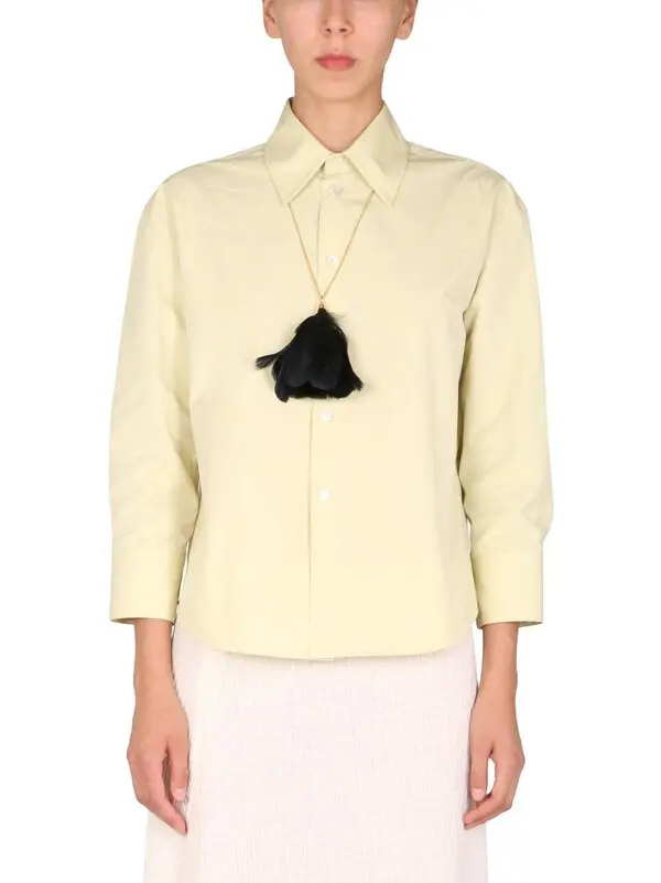 JIL SANDER Boxy Fit Shirt - Green