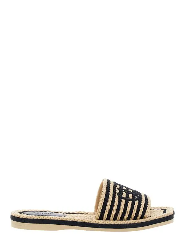 Chloé 19a' Woven Slide Sandals - Multicolor