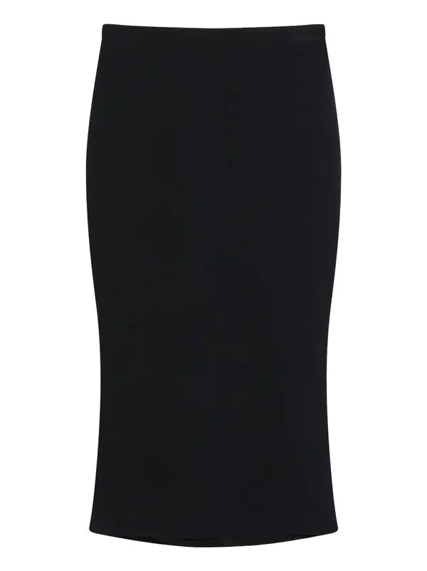 Givenchy Midi Skirt With Back Pleats - Black