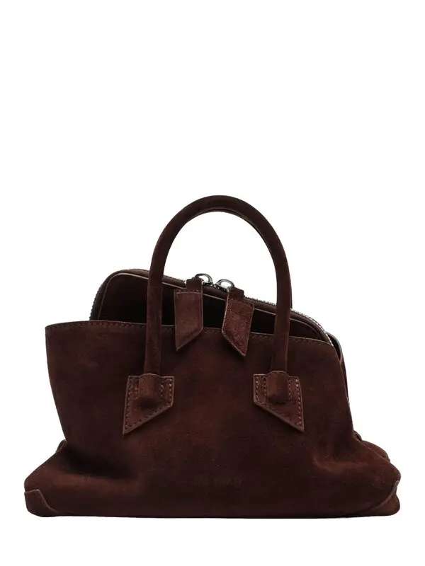 Attico La Passeggiata" Suede Mini Bag - Brown