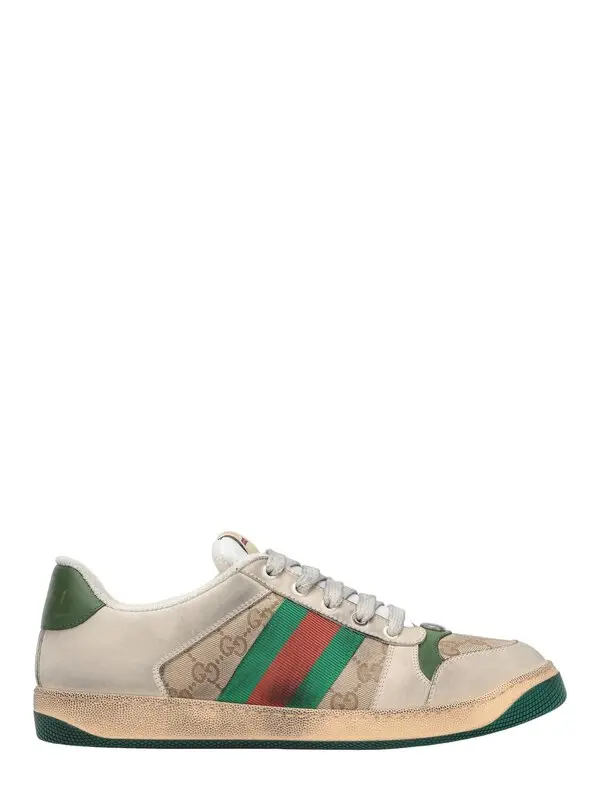 Gucci Screener Sneakers With Web Detail - Multicolor