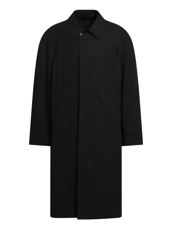 Prada Cotton Overcoat - Black