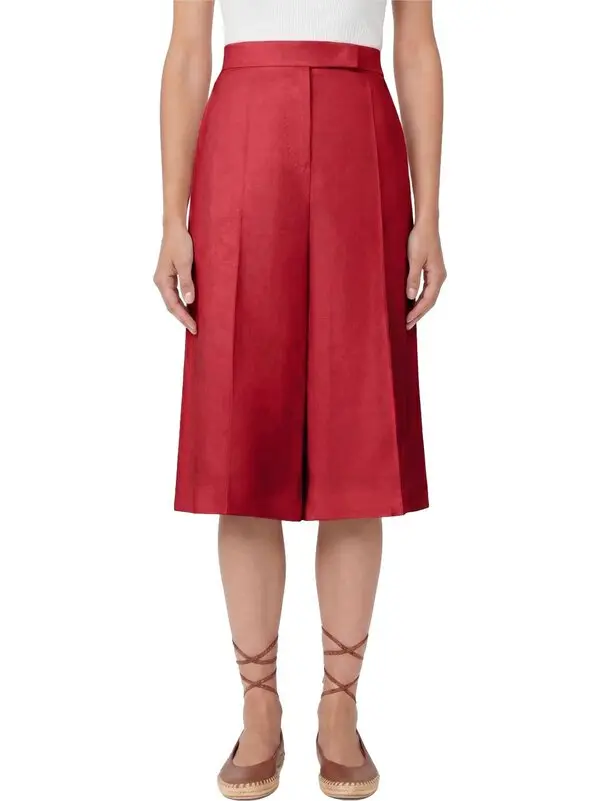Max Mara Tailored Culottes - Red