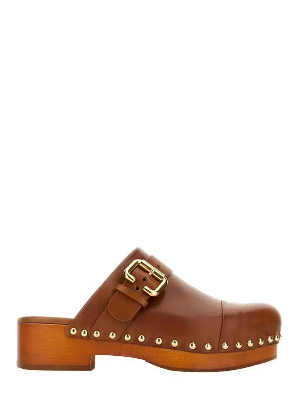 Chloé Buckled Clogs - Multicolor