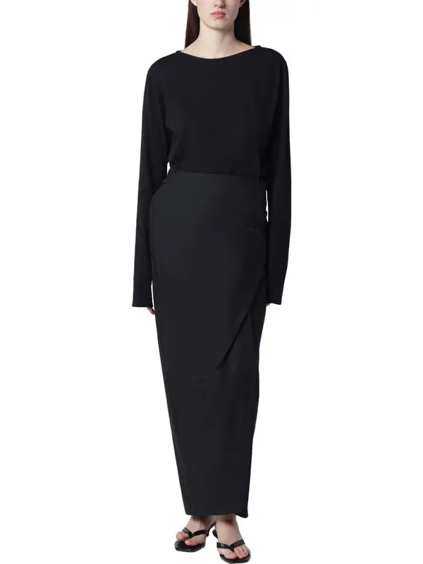 Our Legacy Twisted Jersey Dress - Black