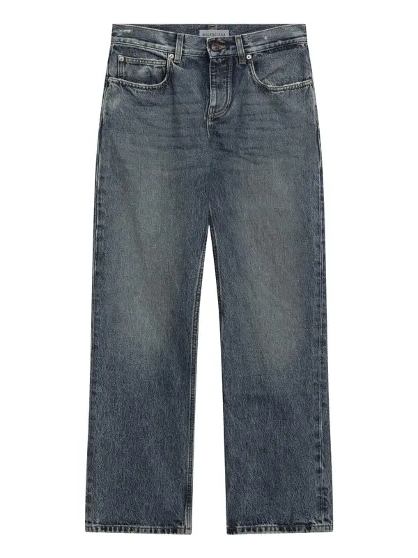 Balenciaga Distressed Denim Jeans - Blue