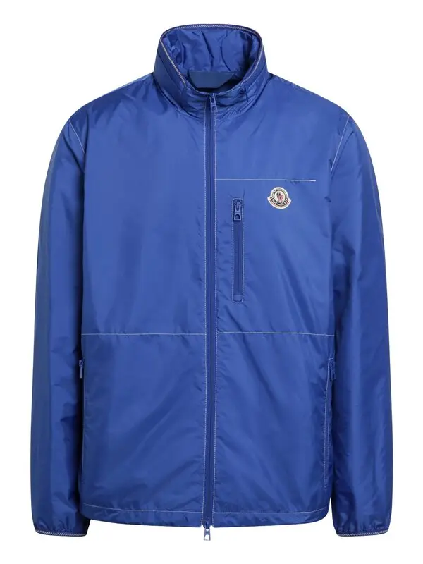 Moncler Arrakis Zip-up Rainwear Jacket With Removable Hood - Blue