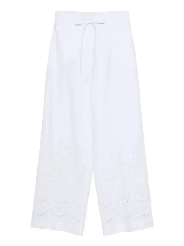 P.a.r.o.s.h Embroidered Cotton Pants - Multicolor