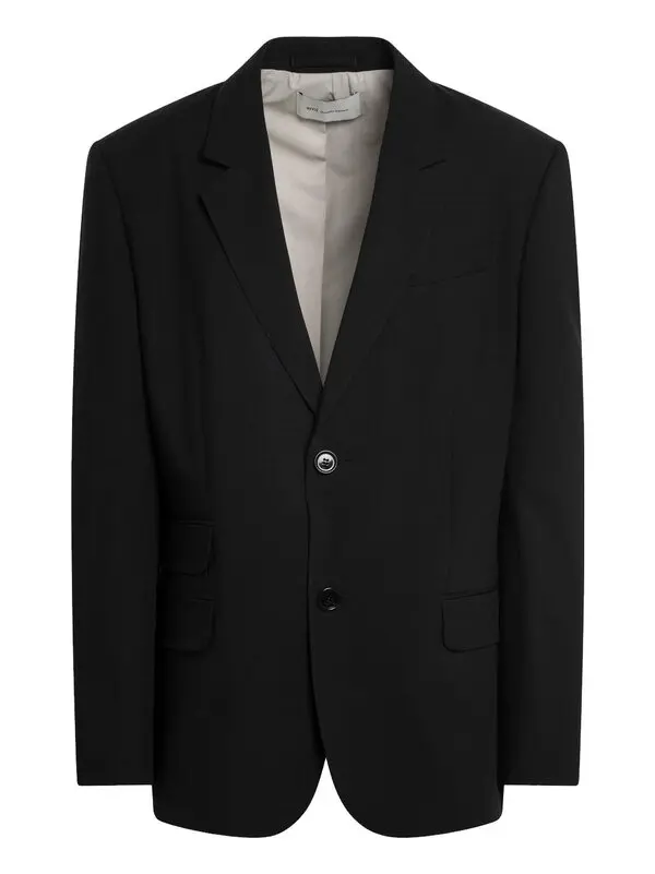 Ami Single-breasted Wool Jacket - Black
