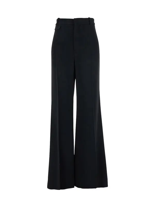 Chloé Wide Leg Viscose Blend Stretch Pants - Multicolor