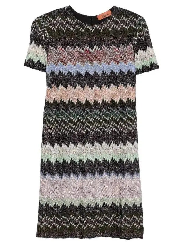 Missoni Zigzag Knit Short Dress - Multicolor